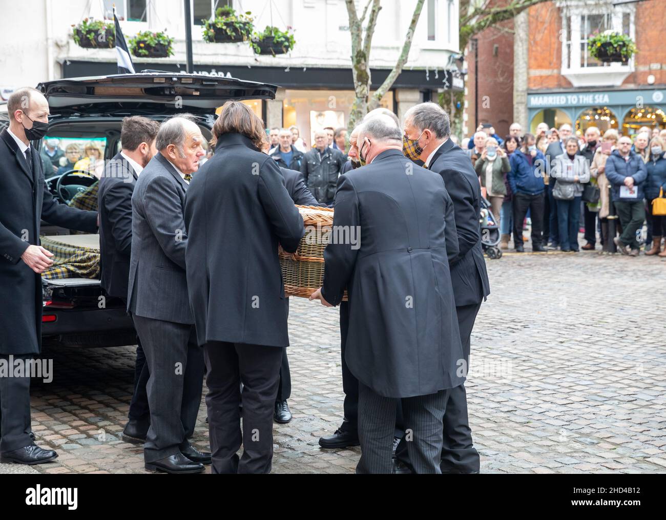 Truro, Cornwall, UK. 3rd Jan, 2022. Jethro's Final Farewell took place ...