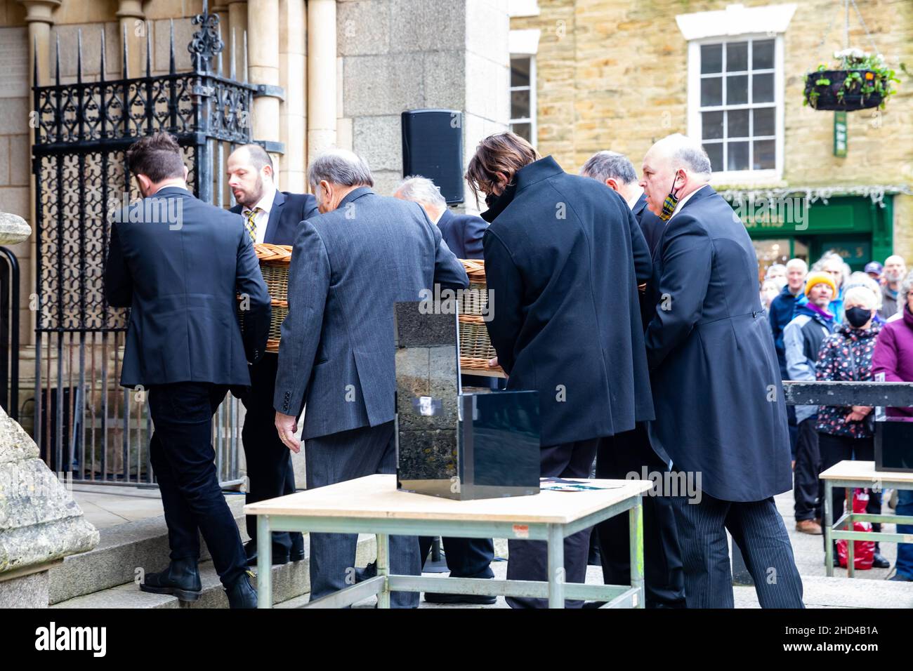 Truro, Cornwall, UK. 3rd Jan, 2022. Jethro's Final Farewell took place ...