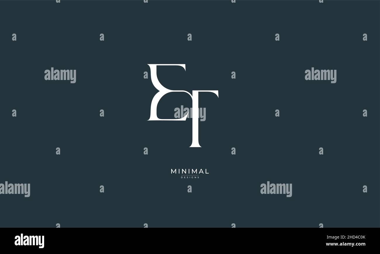 Alphabet letter icon logo ET Stock Vector Image & Art - Alamy