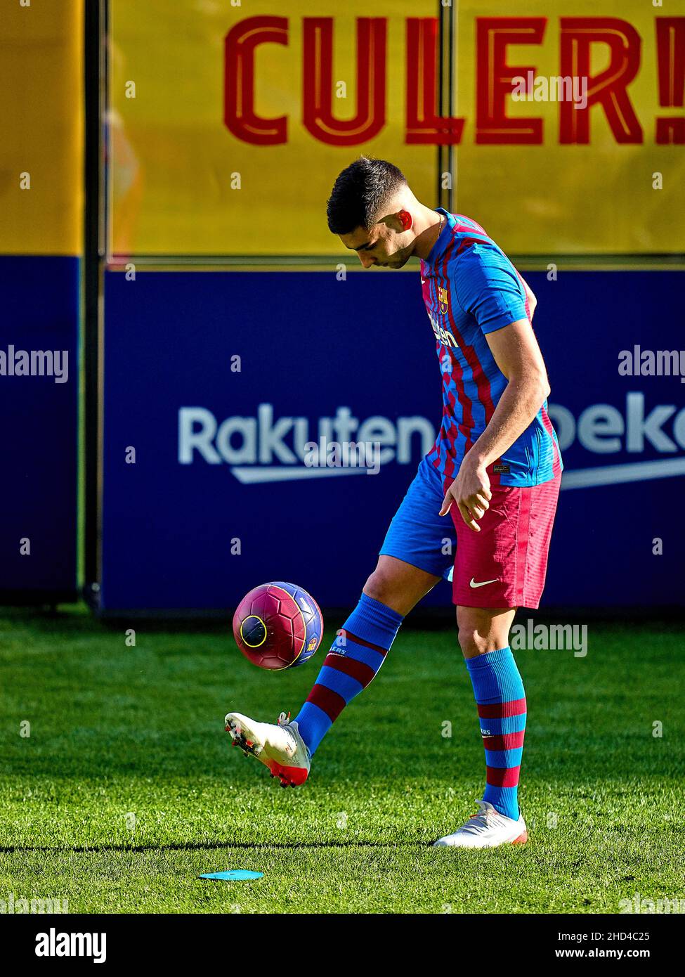 Ferran Torres of FC Barcelona during his presentation as FC Barcelona ...