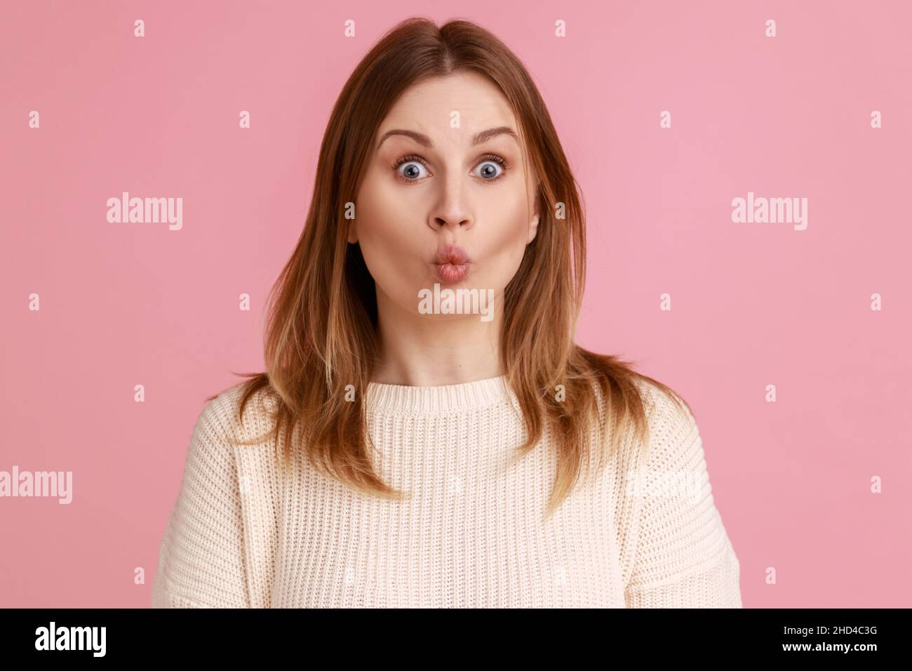 Girl making goofy face hi-res stock photography and images - Alamy
