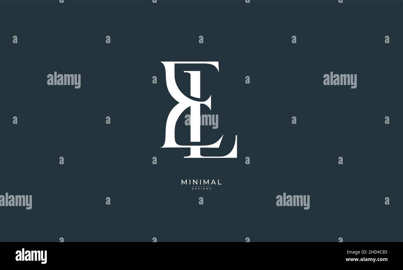 El letter logo Stock Vector Images - Alamy