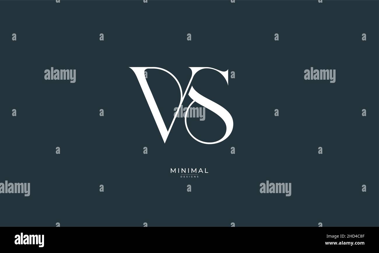Alphabet letter icon logo VS Stock Vector Image & Art - Alamy