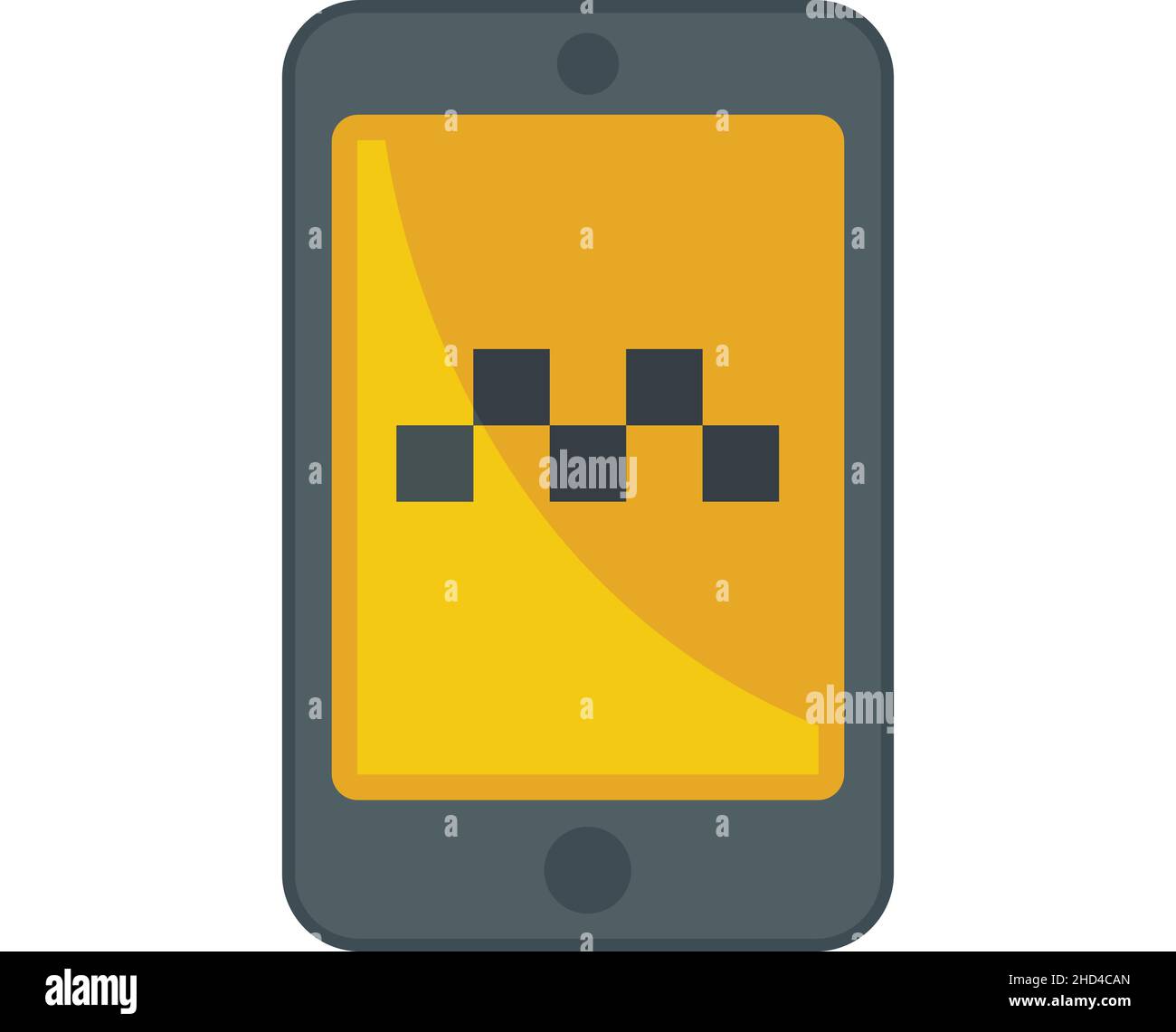 Call unmanned taxi icon. Flat illustration of Call unmanned taxi vector ...