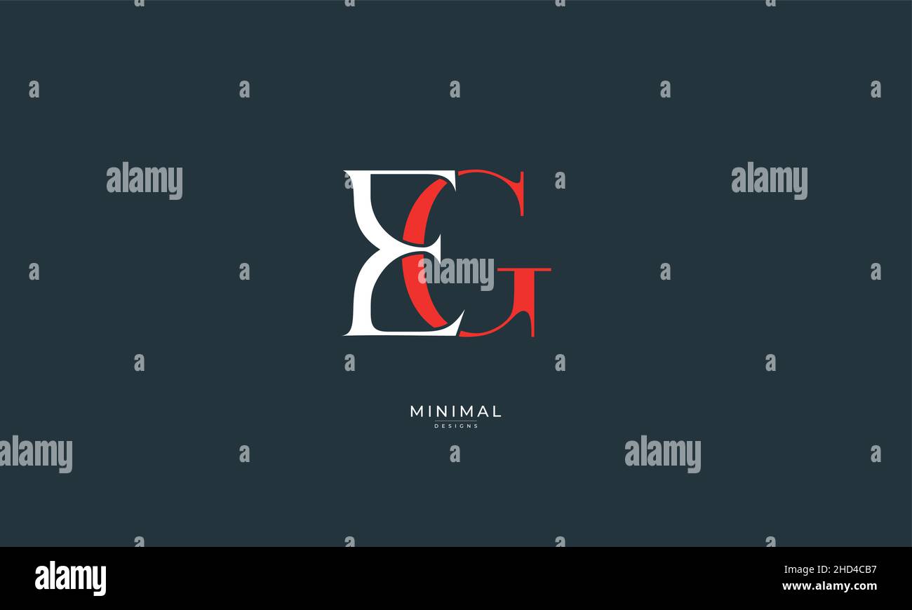 Alphabet letter icon logo EG Stock Vector Image & Art - Alamy