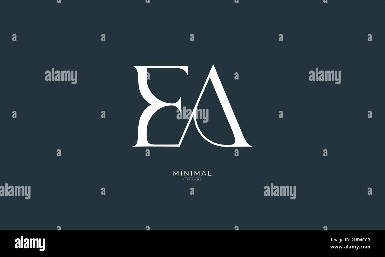 Alphabet letter icon logo EA Stock Vector Image & Art - Alamy