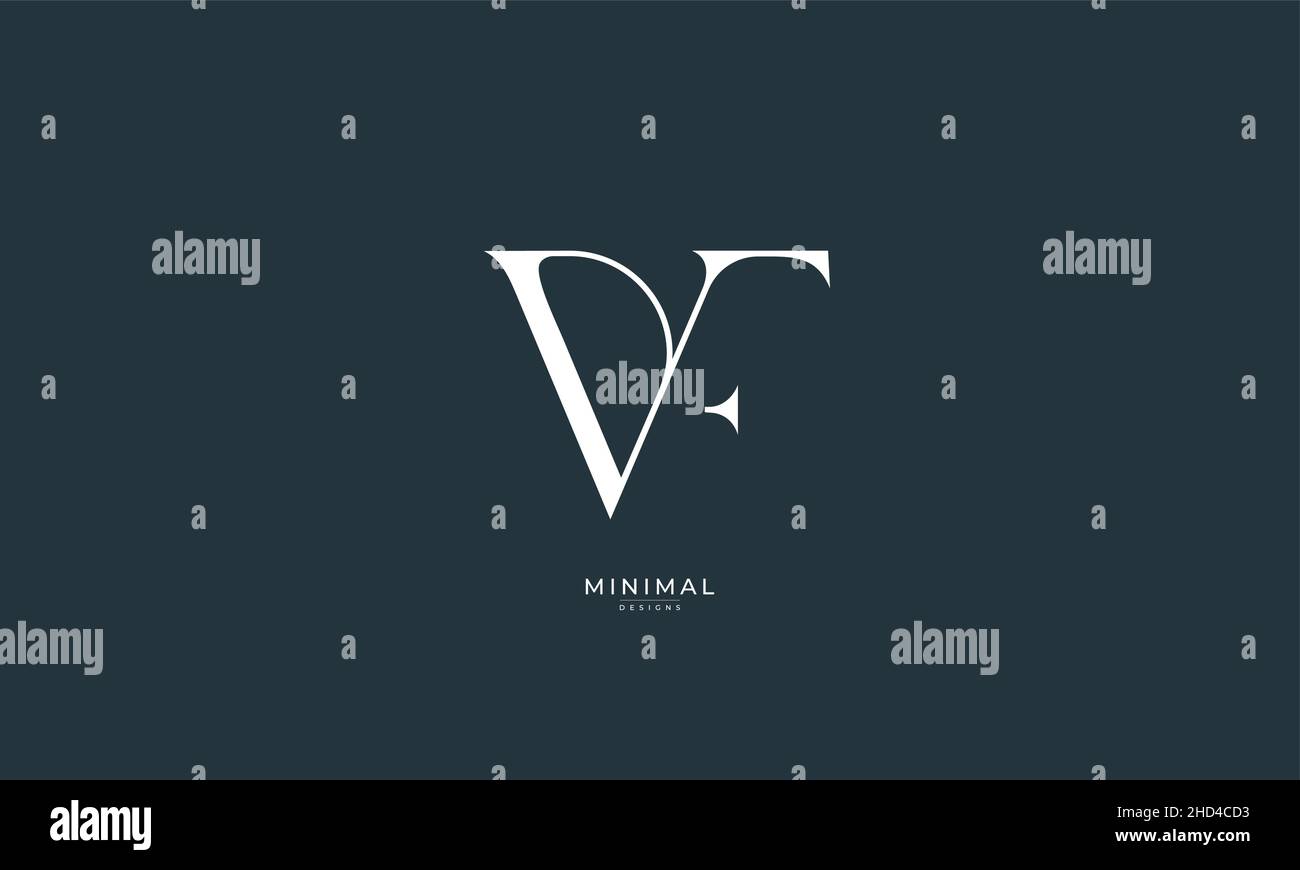 Alphabet letter icon logo VF Stock Vector Image & Art - Alamy