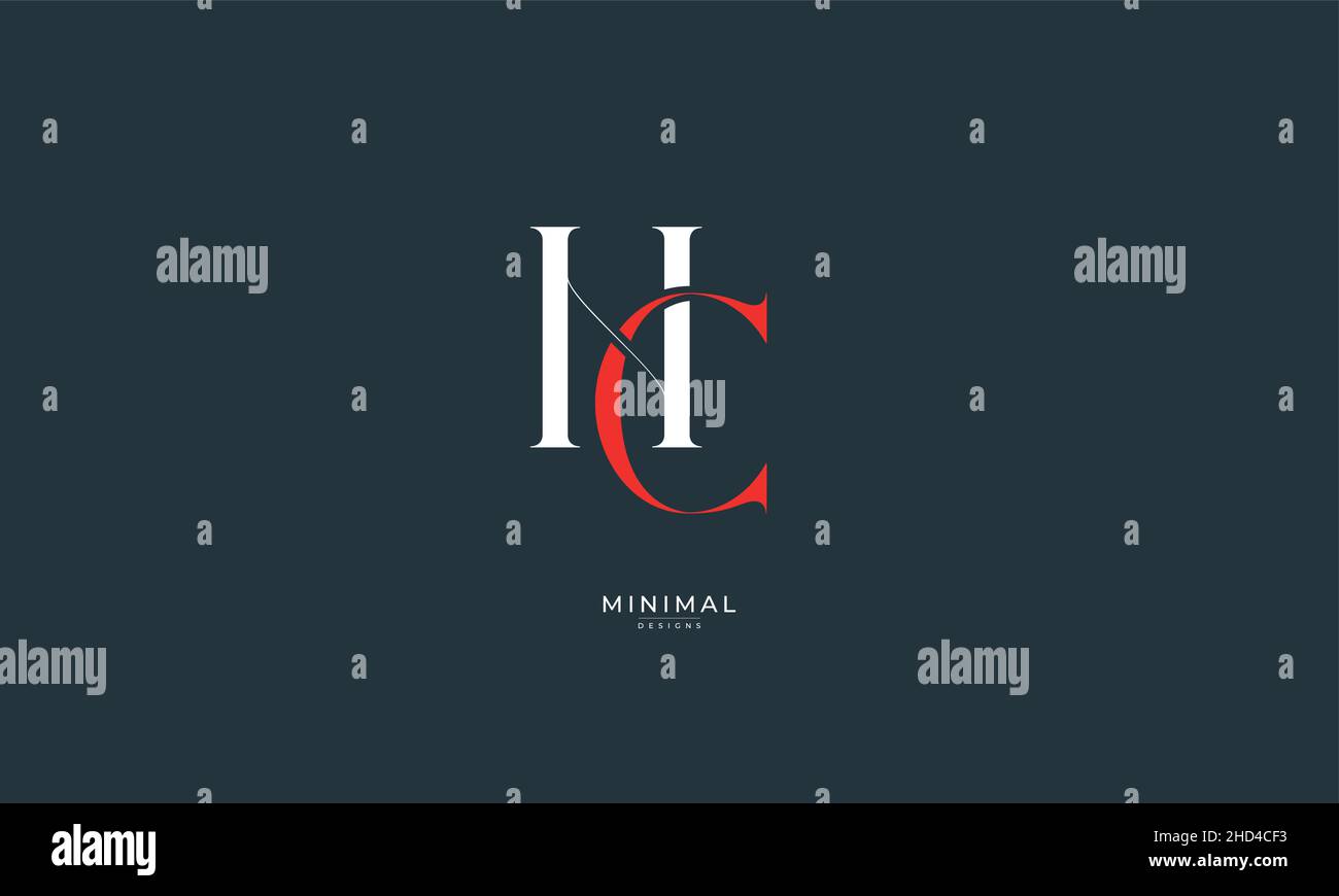 Alphabet letter icon logo HC Stock Vector Image & Art - Alamy