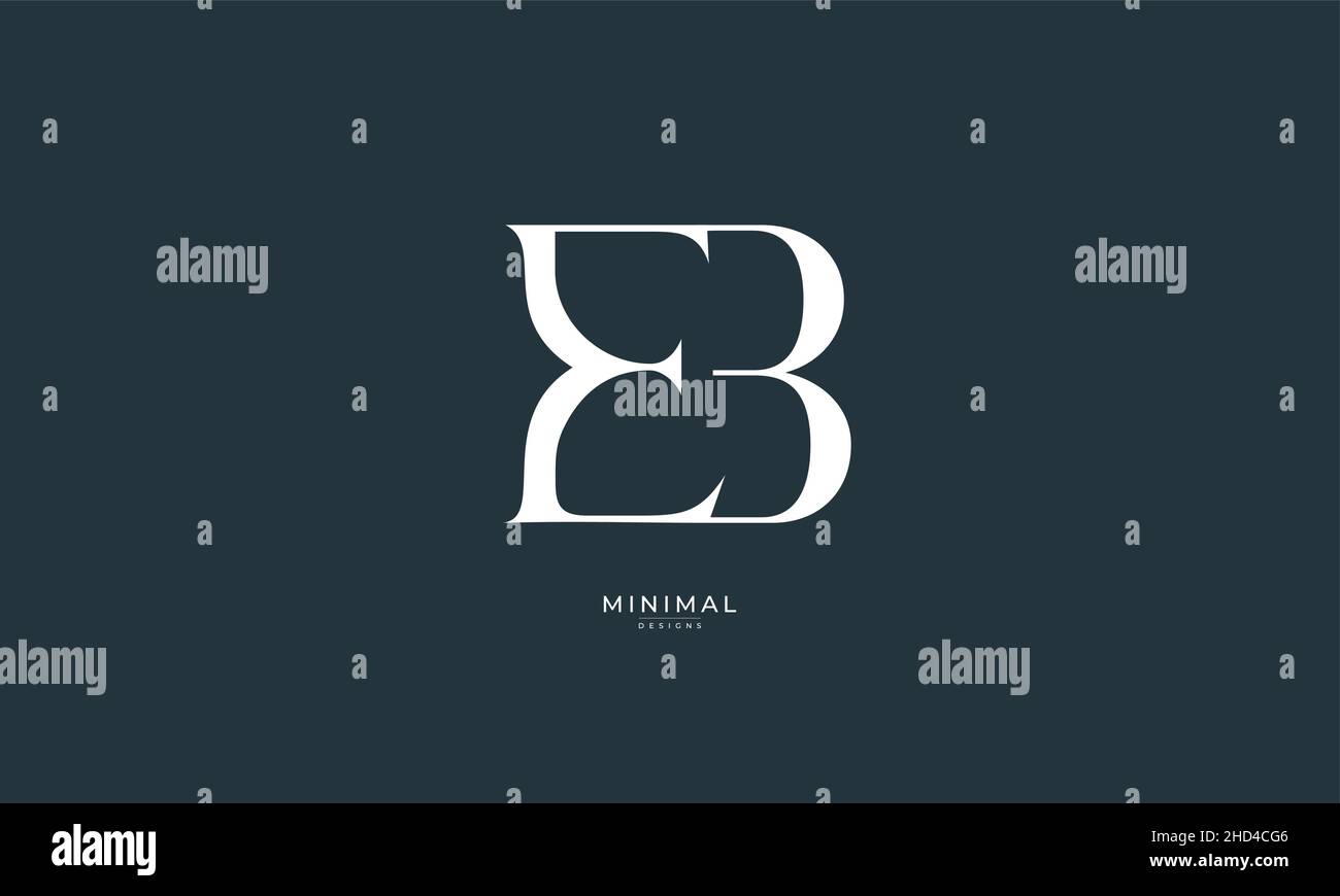 Alphabet letter icon logo EB Stock Vector Image & Art - Alamy