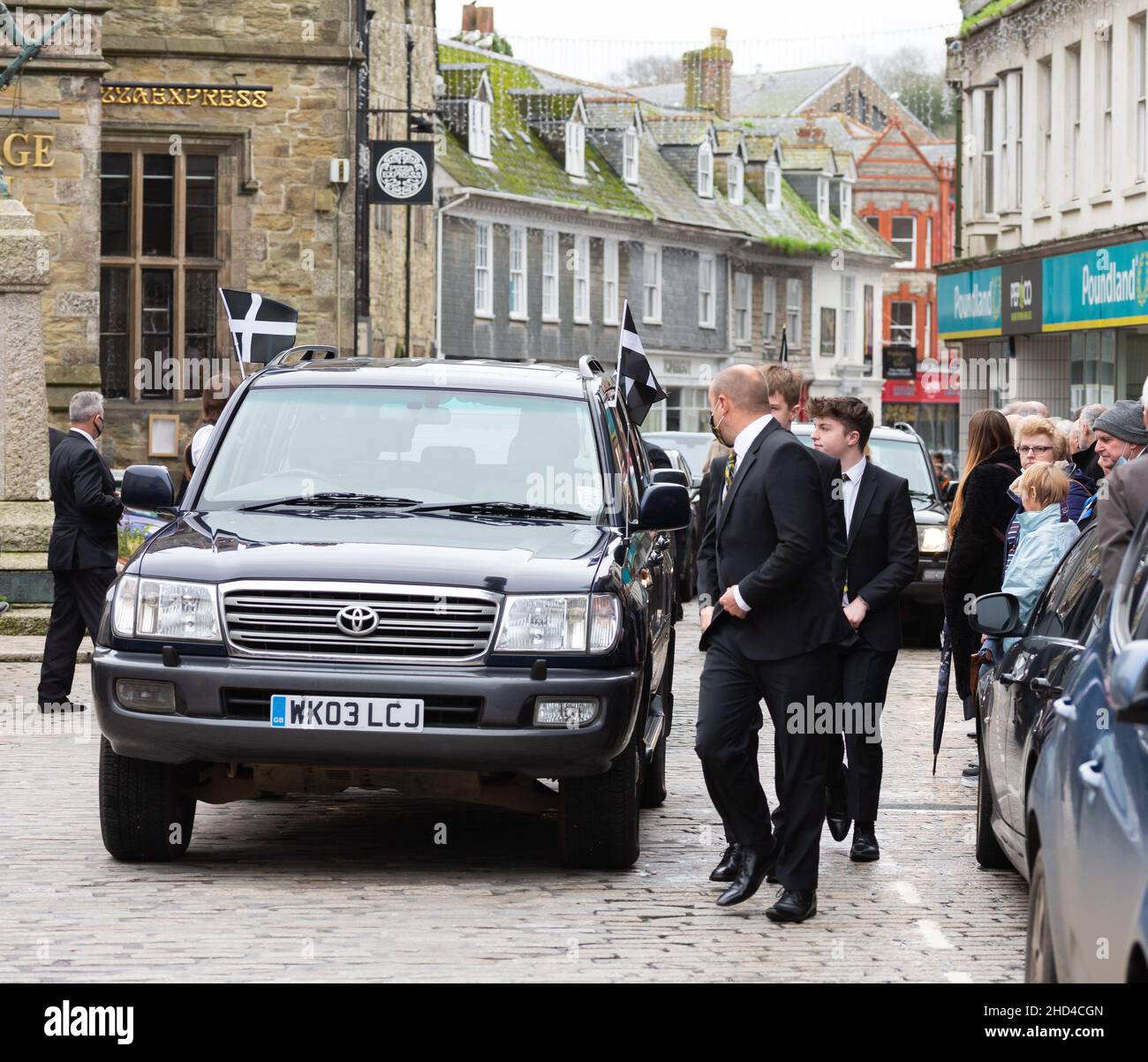 Truro, Cornwall, UK. 3rd Jan, 2022. Jethro's Final Farewell took place ...