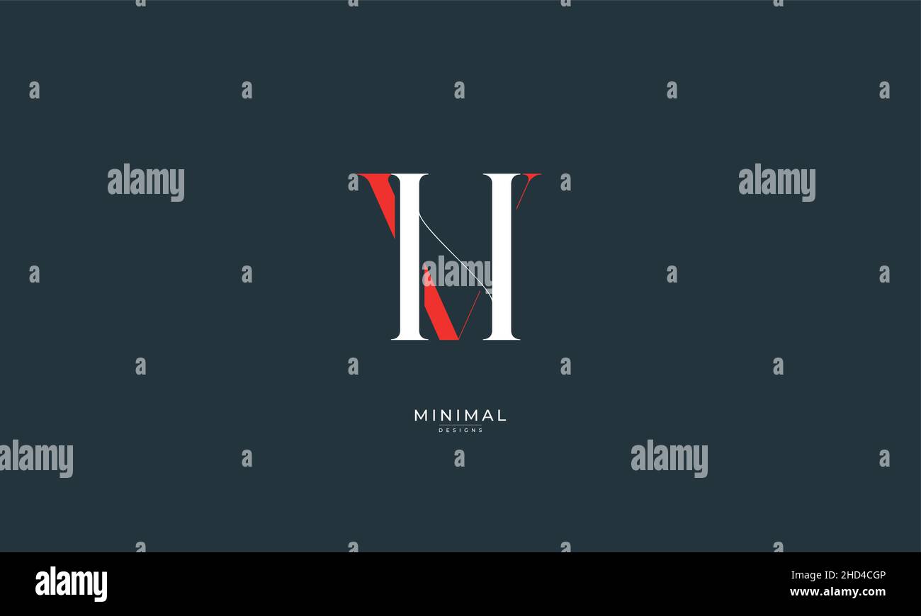 Alphabet letter icon logo VH or HV Stock Vector Image & Art - Alamy
