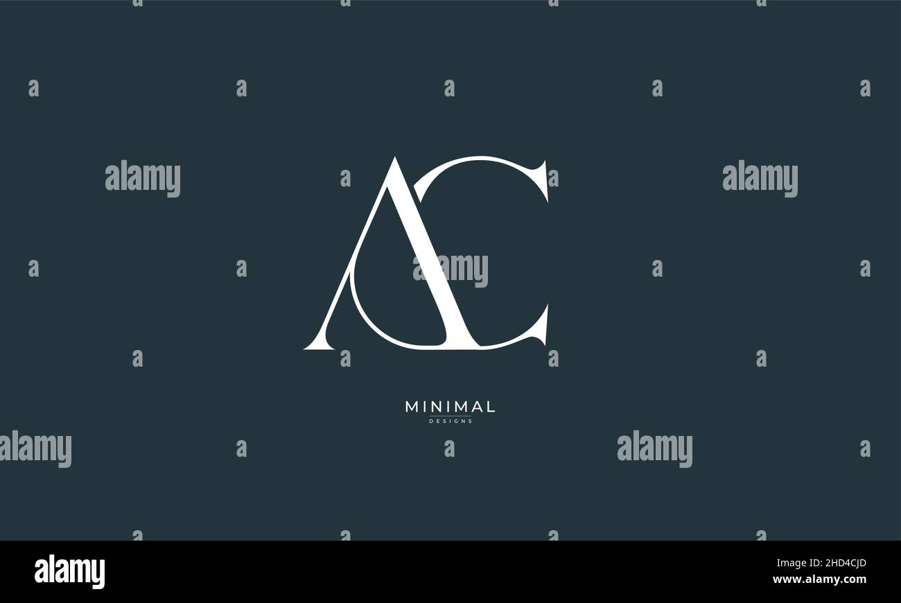 Alphabet letter icon logo AC Stock Vector Image & Art - Alamy