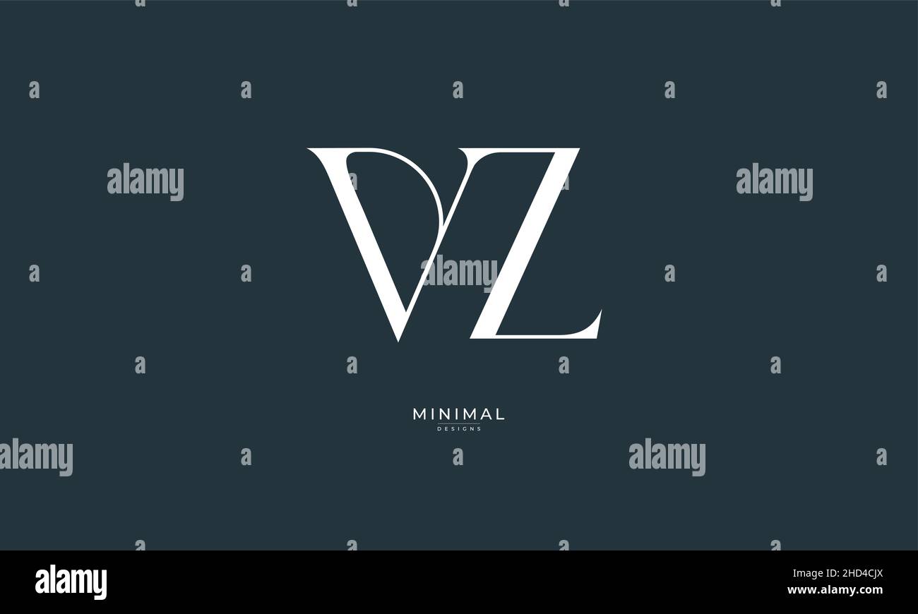 Alphabet letter icon logo VZ Stock Vector Image & Art - Alamy