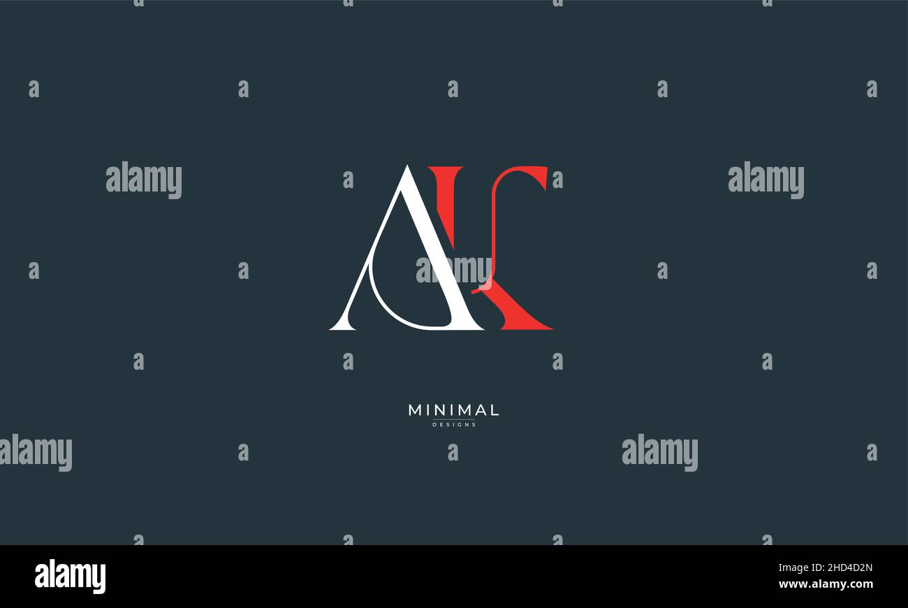 Alphabet letter icon logo AK Stock Vector Image & Art - Alamy