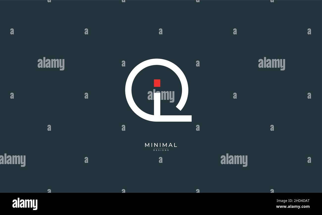 Alphabet letter icon logo QI or IQ Stock Vector Image & Art - Alamy