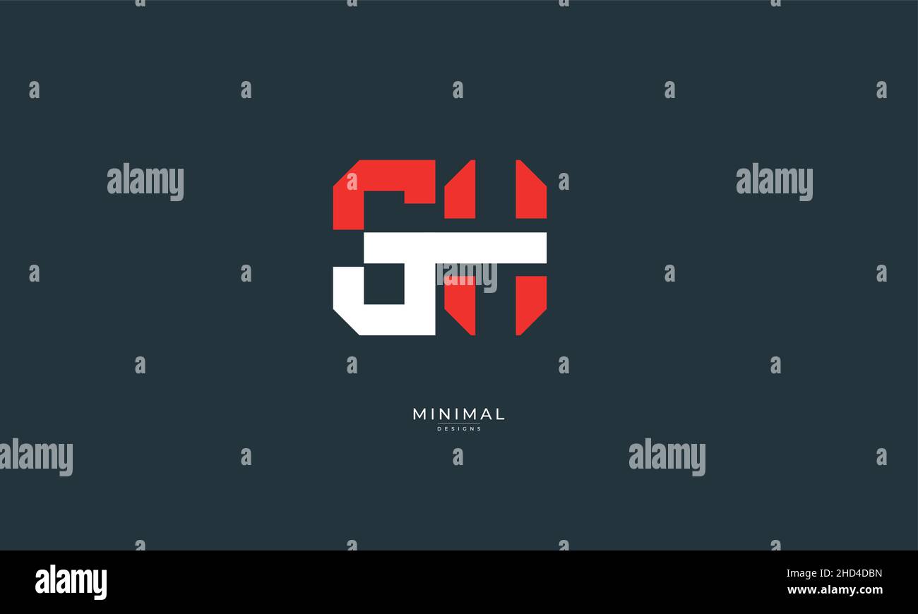 Alphabet letter icon logo GH Stock Vector Image & Art - Alamy