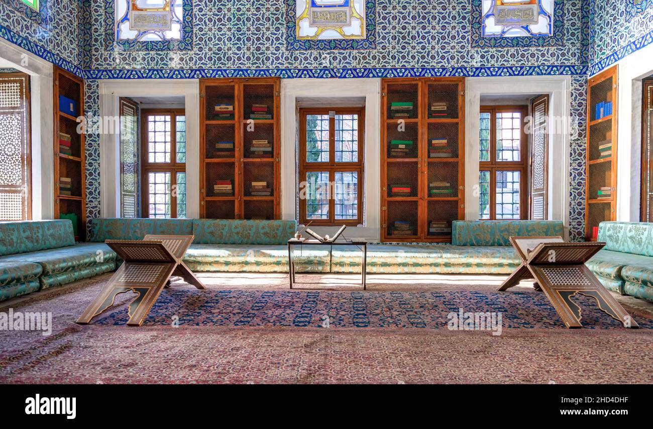 Interior view of Topkapi Palace. Topkapi Palace is the symbol of ...