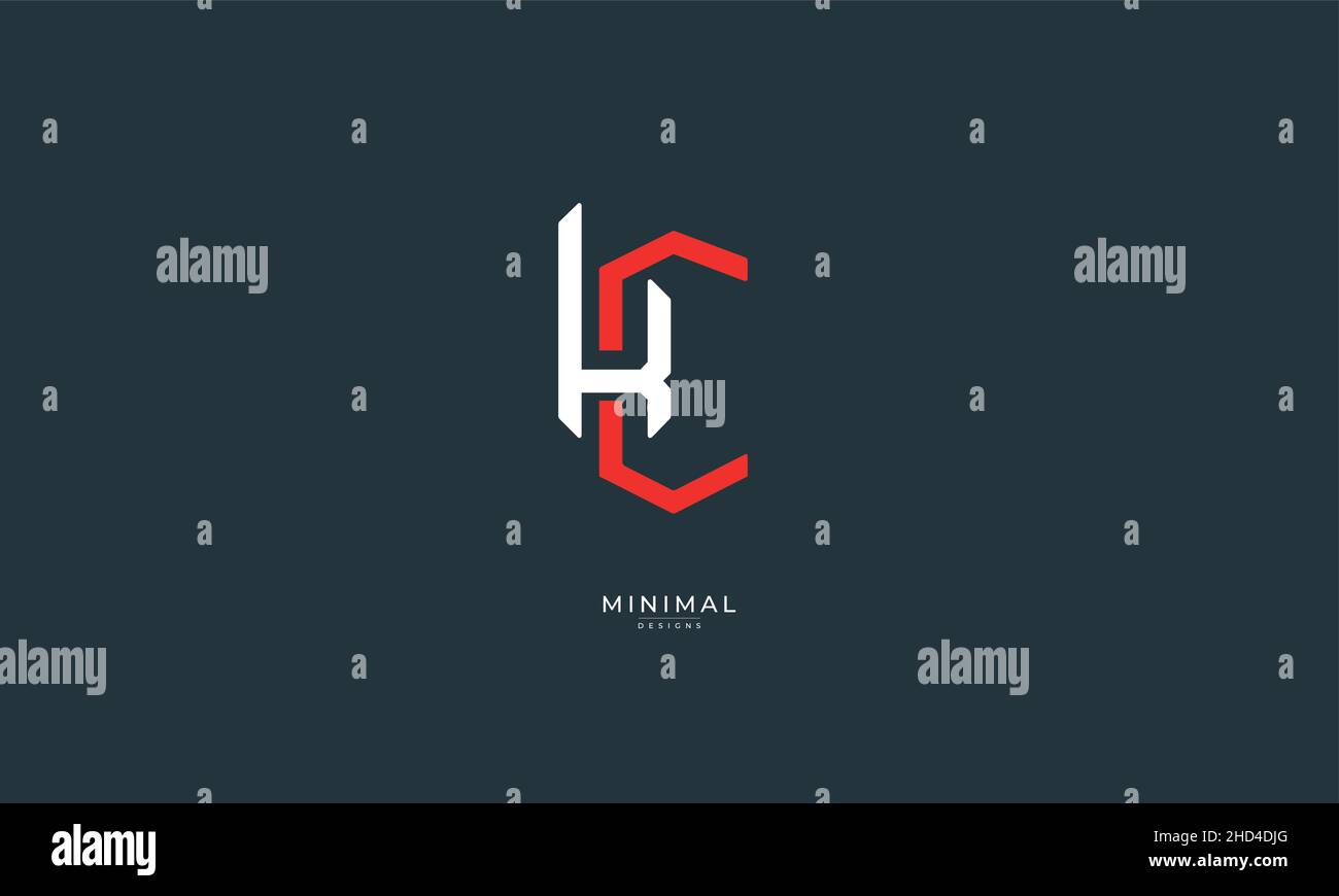 Alphabet letter icon logo HC Stock Vector Image & Art - Alamy