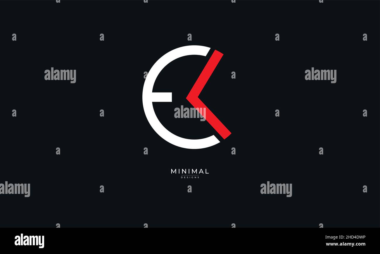 Alphabet letter icon logo EK Stock Vector Image & Art - Alamy