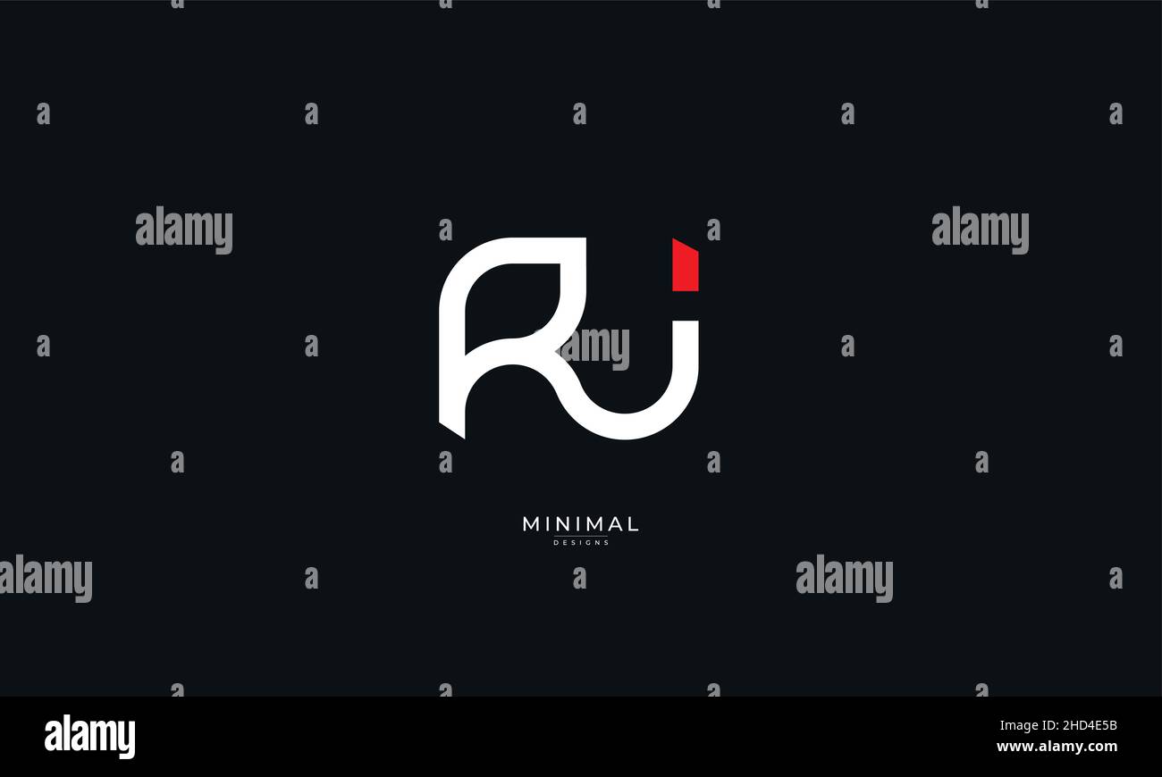 Alphabet letter icon logo RJ Stock Vector Image & Art - Alamy