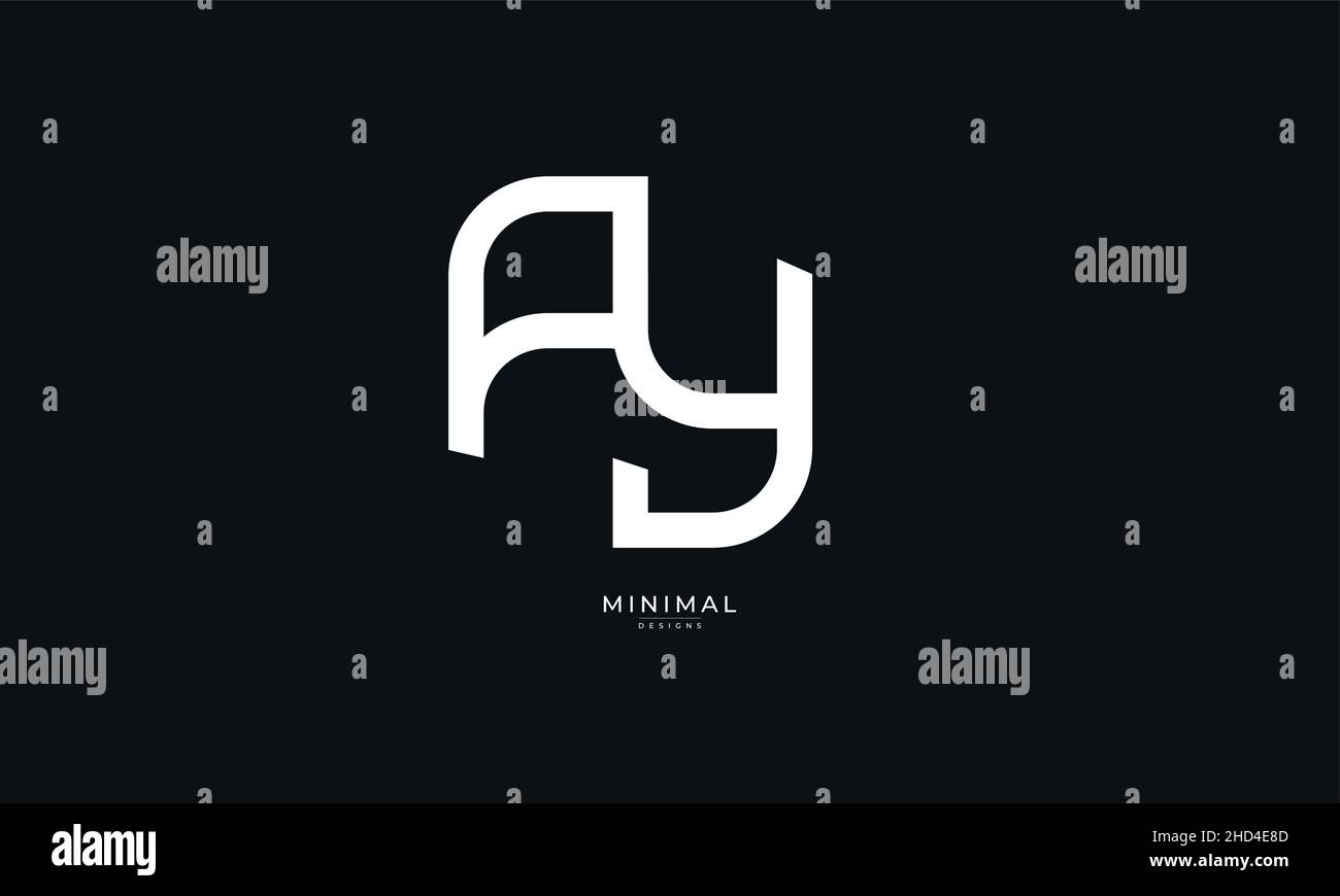 Alphabet letter icon logo AY Stock Vector Image & Art - Alamy