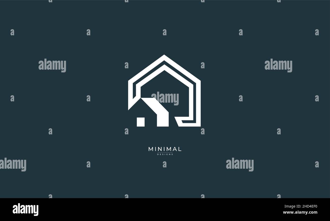 A minimal line art house logo Stock Vector Image & Art - Alamy