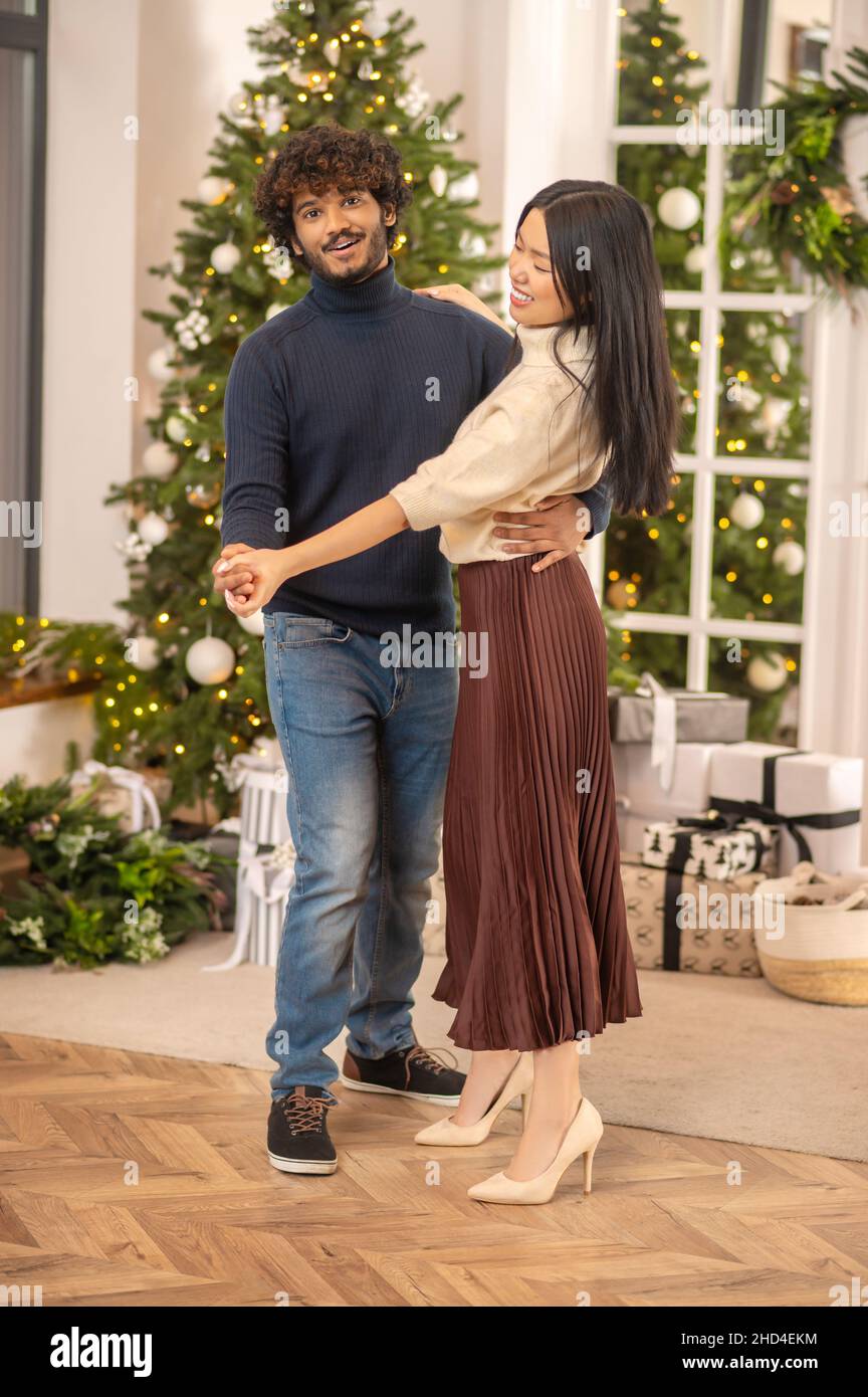 Indian man dancing looking camera hi-res stock photography and images ...