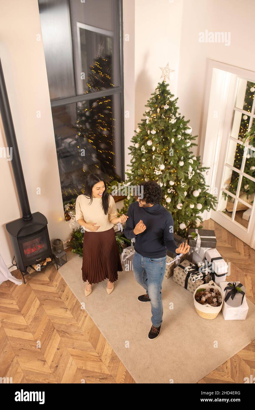 Indian people in festive mood hi-res stock photography and images - Alamy