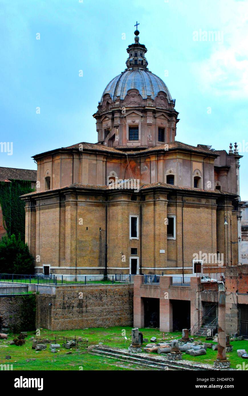 Historical landmark of saint Luca and Martina church (Curia Julia ...