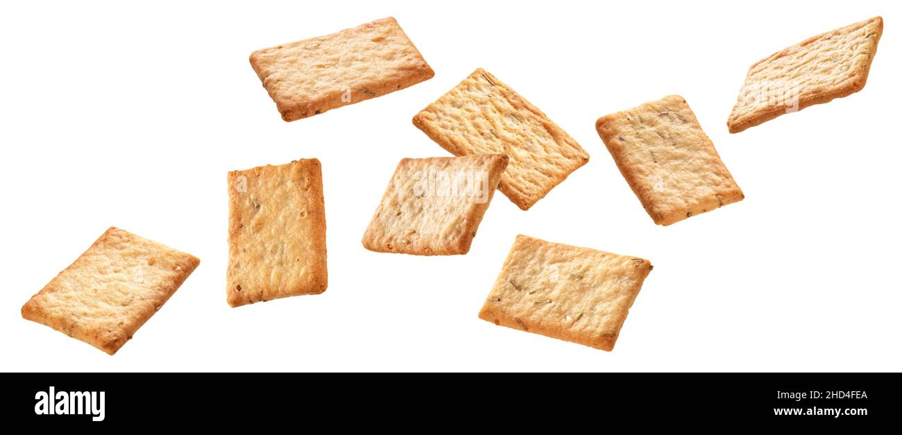 Crispbread, italian snack cookies isolated on white background Stock ...