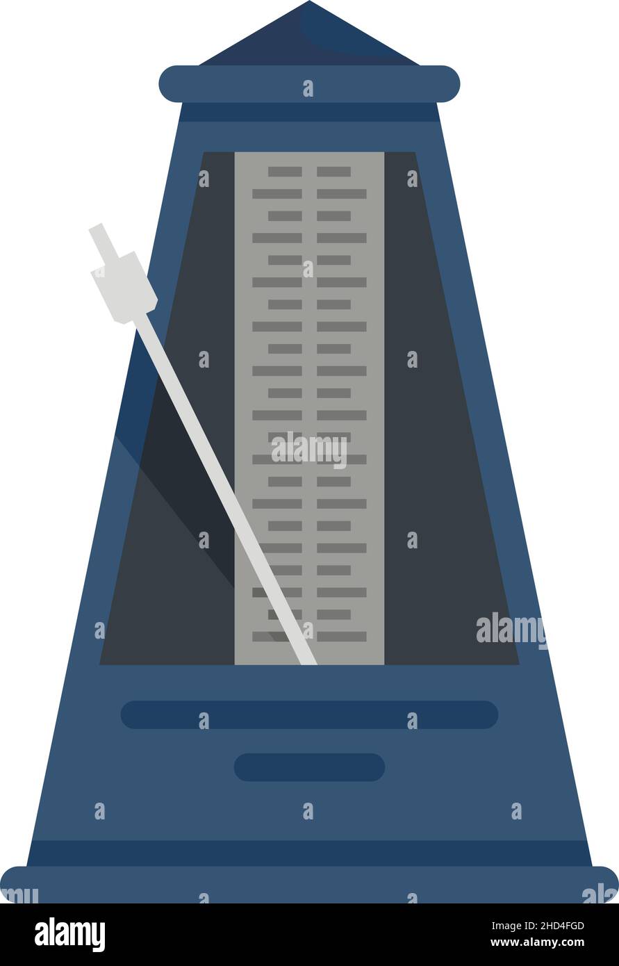 Mechanical metronome icon. Flat illustration of mechanical metronome ...