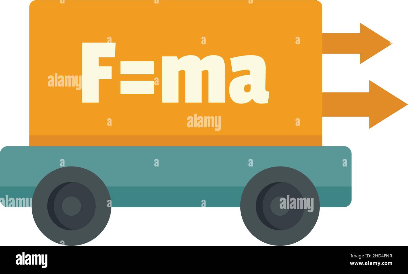 Newton force icon. Flat illustration of newton force vector icon ...