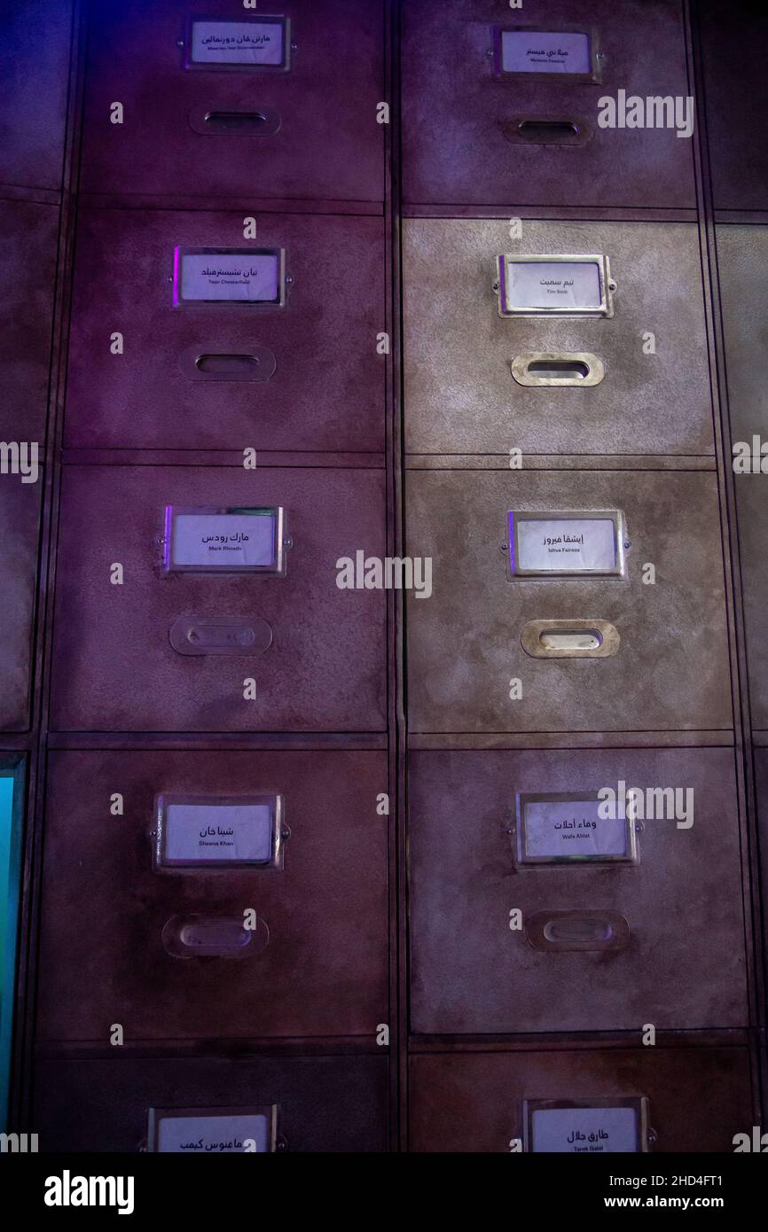 Vintage file cabinets hi-res stock photography and images - Alamy
