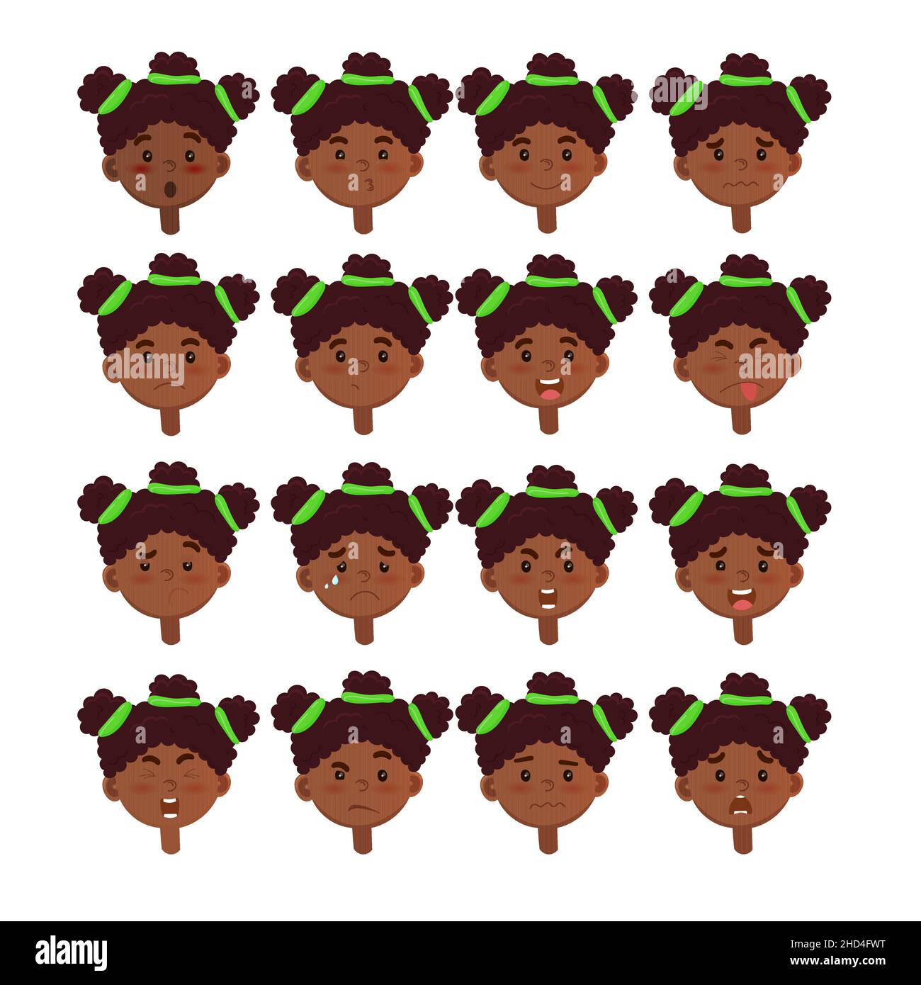 Set of black kids emotions. Facial expression Stock Vector Image & Art ... Set of black kids emotions. Facial expression Stock Vector Image & Art ...