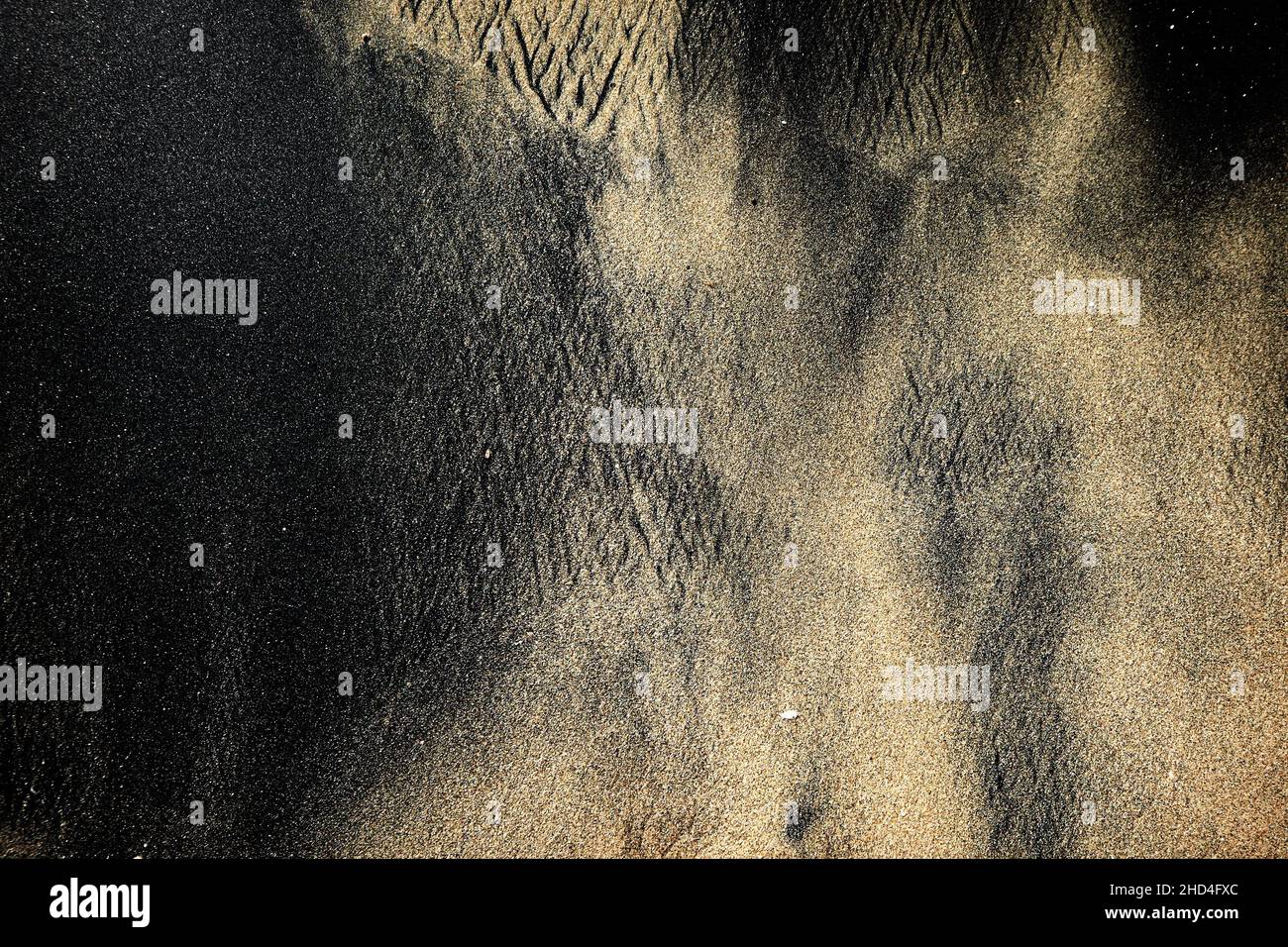 Texture from black sand hi-res stock photography and images - Alamy