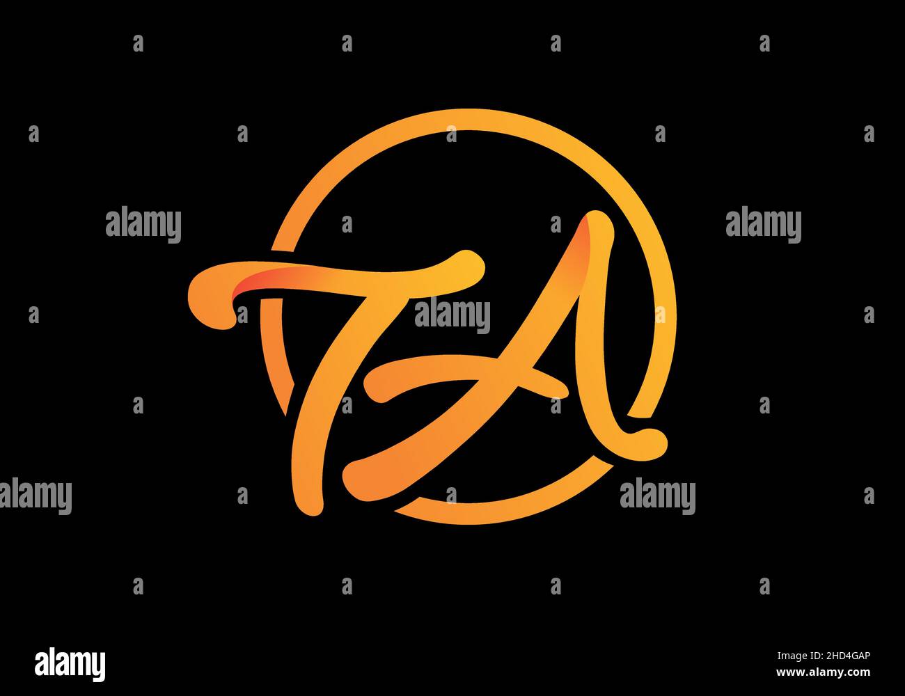 Ta minimal logo design hi-res stock photography and images - Alamy