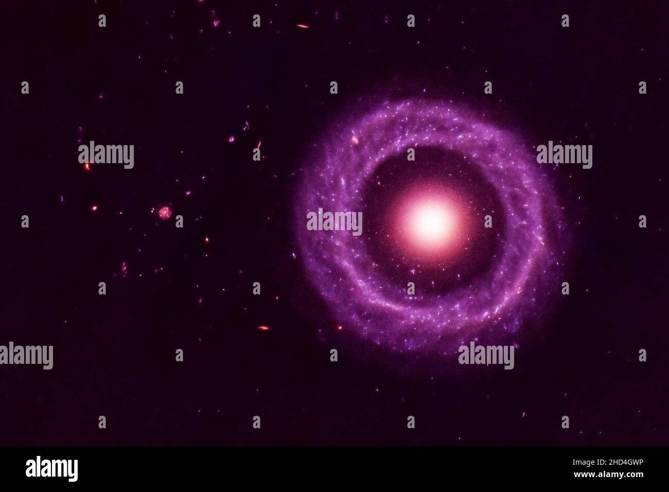 Pink space nebula. Elements of this image furnished by NASA Stock Photo ...