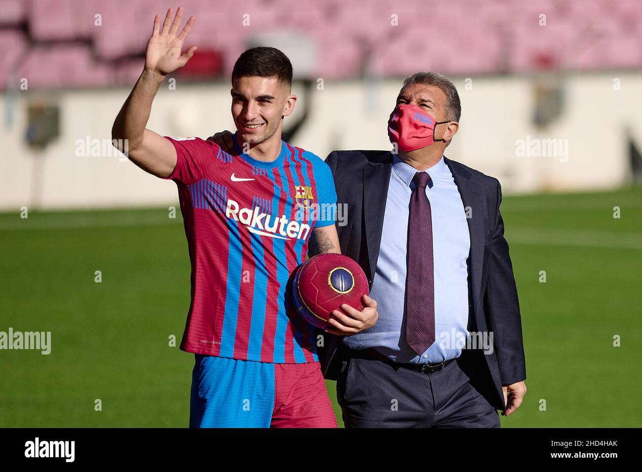 Barcelona, Spain. 03rd Jan, 2022. Ferran Torres is presented as FC ...