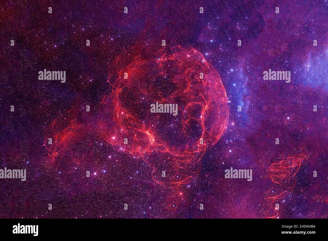 Pink space nebula. Elements of this image furnished by NASA Stock Photo ...