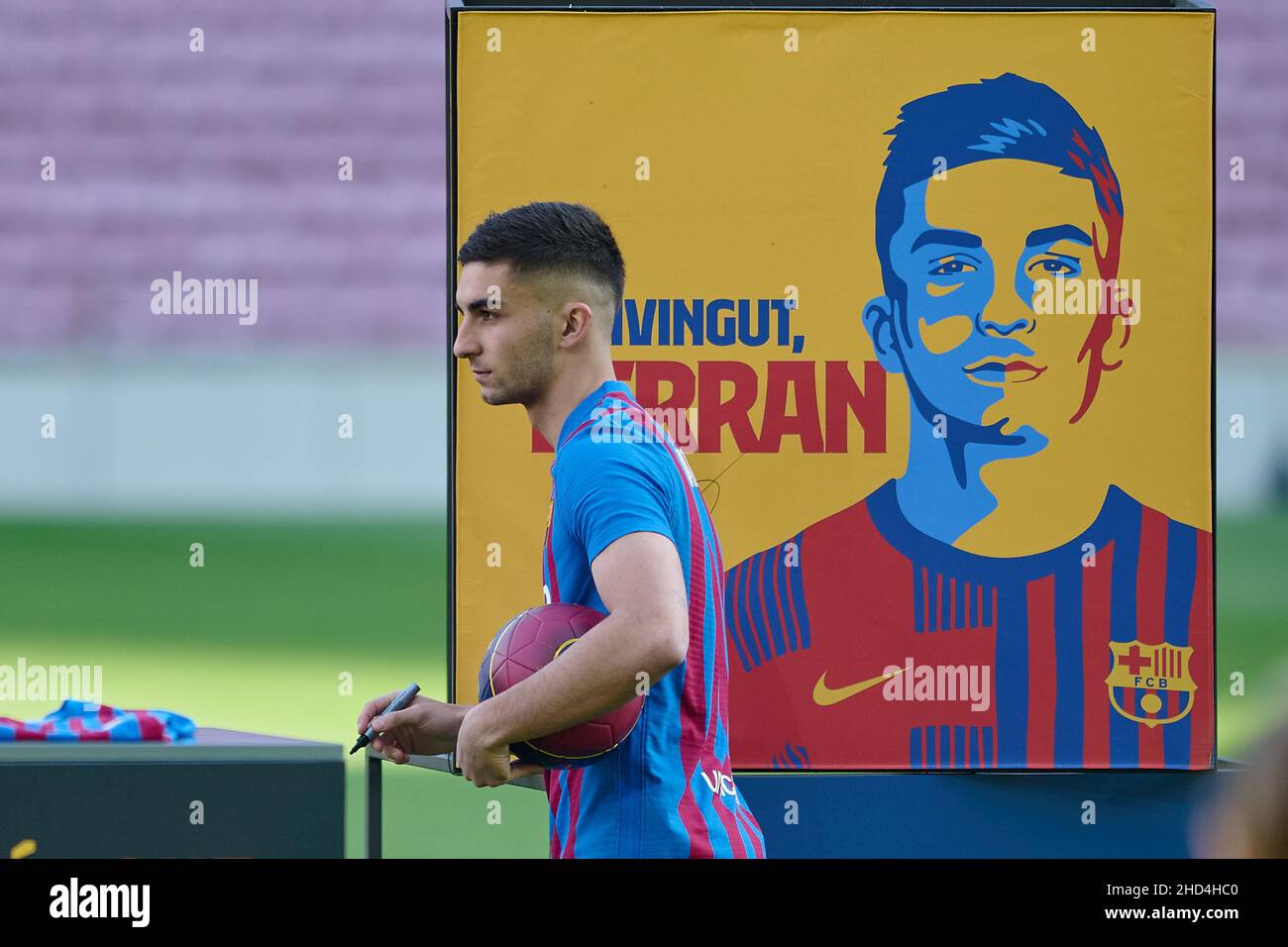 Barcelona, Spain. 03rd Jan, 2022. Ferran Torres is presented as FC ...