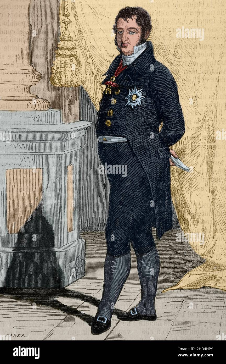 Ferdinand VII (1784-1833). King of Spain (1808-1833). Portrait ...