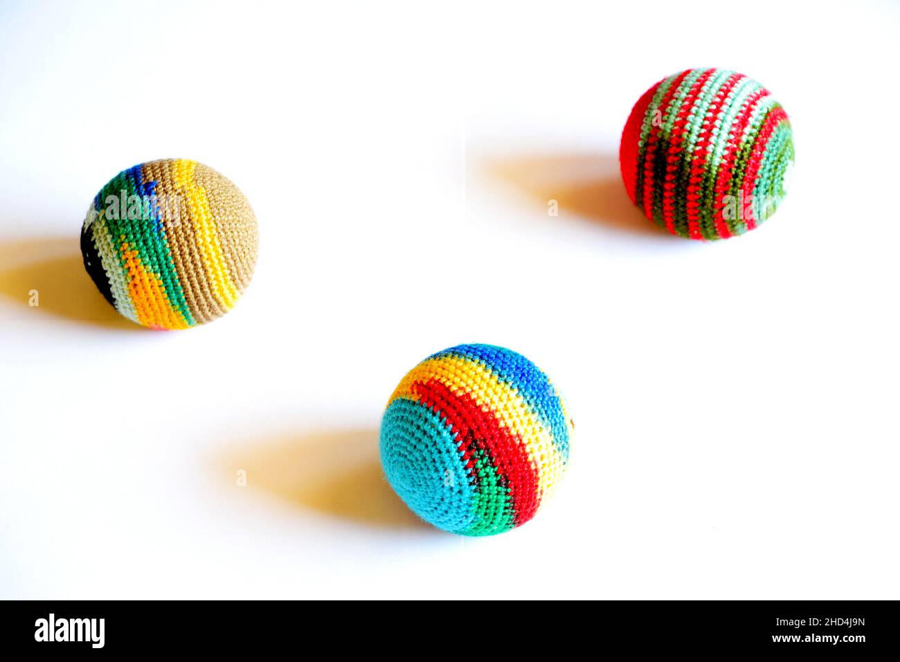 Colorful juggling balls Stock Photo - Alamy