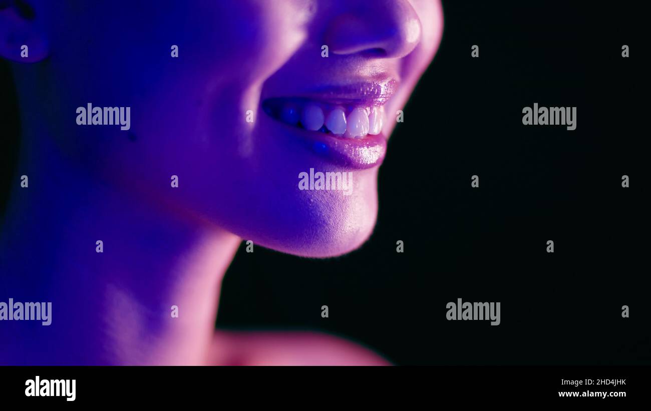 4k closeup shot young woman hi-res stock photography and images - Alamy