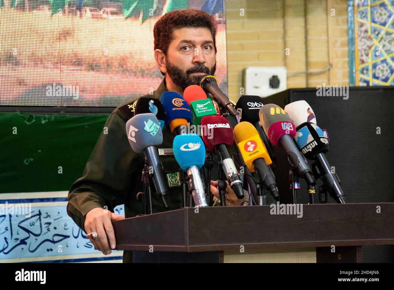 The commander of the Islamic Revolution Guards Corps of Tehran, Hassan ...