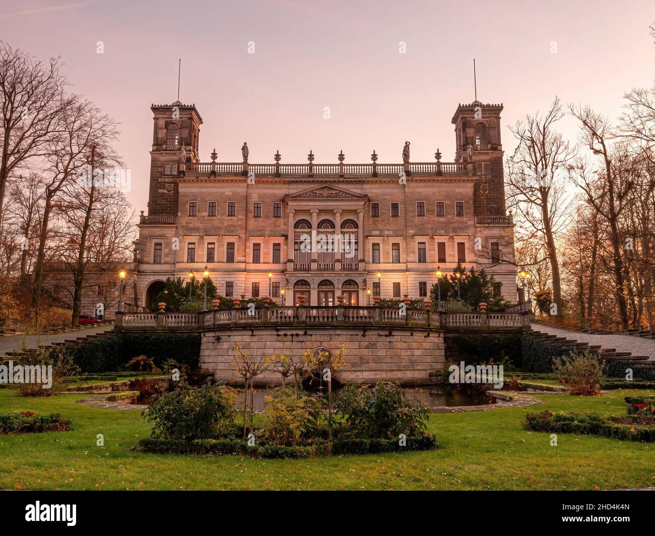 Dresden Castle during Sunset Phase Stock Photo - Alamy