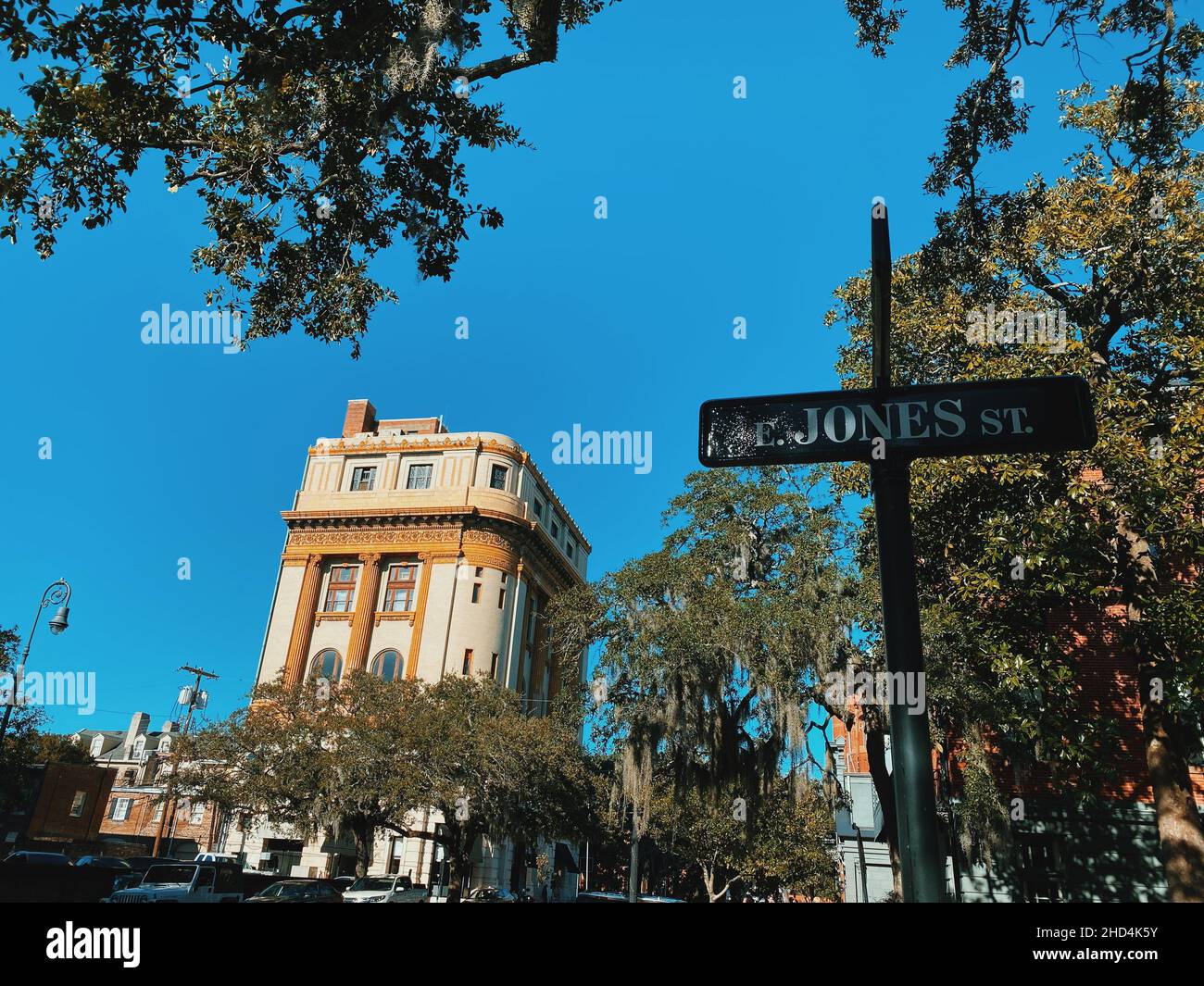 Street Board With The Street Name Jones Street Savannah Georgia Stock street-board-with-the-street-name-jones-street-savannah-georgia-stock