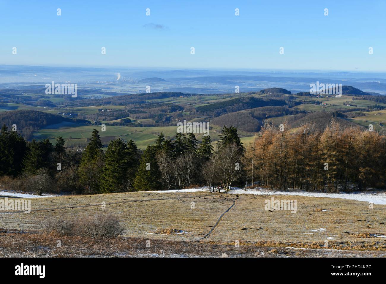 The Wasserkuppe, mountain in the Rhön Stock Photo - Alamy