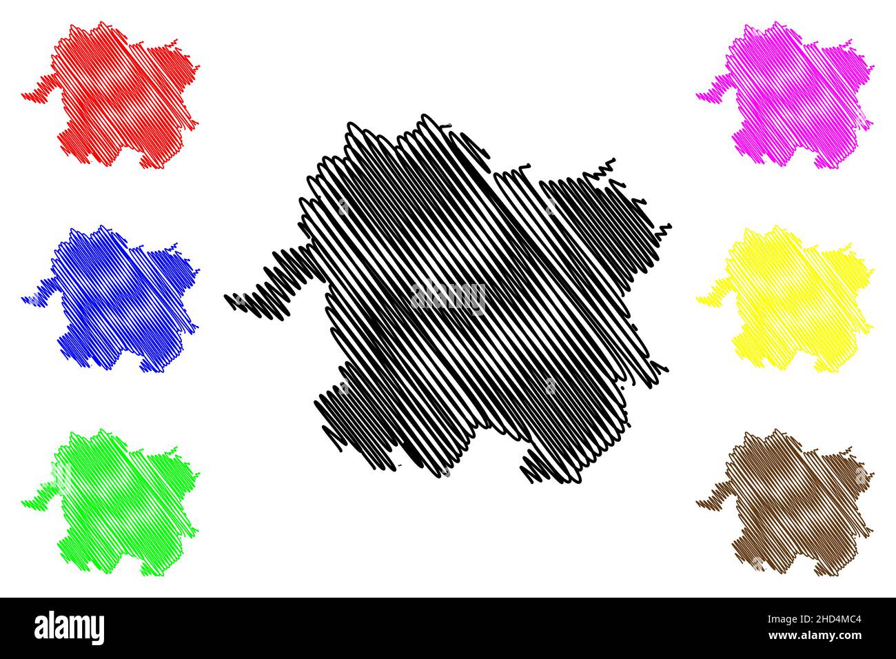 Shivpuri district (Madhya Pradesh State, Gwalior division, Republic of ...