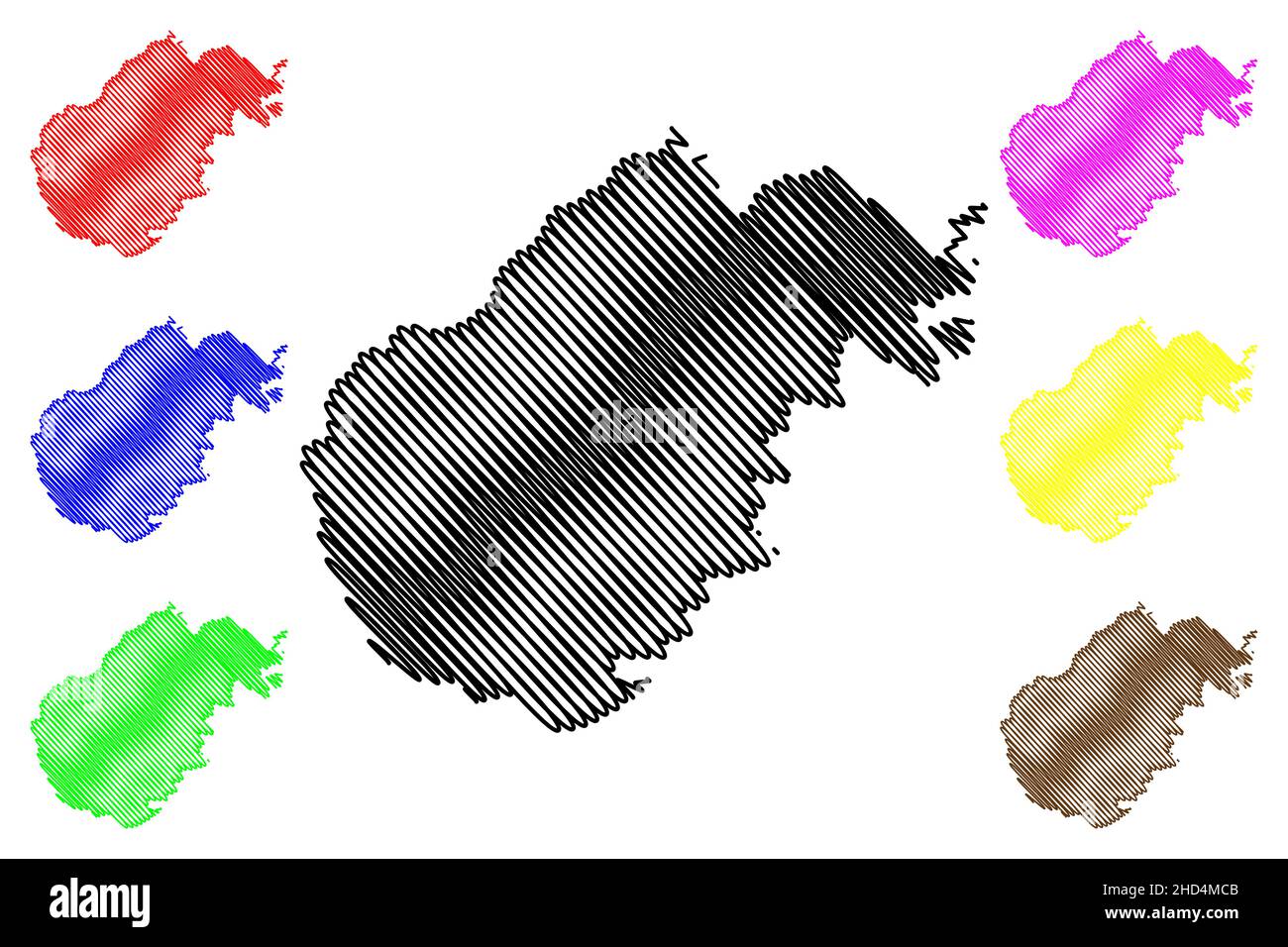 Sheopur district (Madhya Pradesh State, Chambal division, Republic of ...