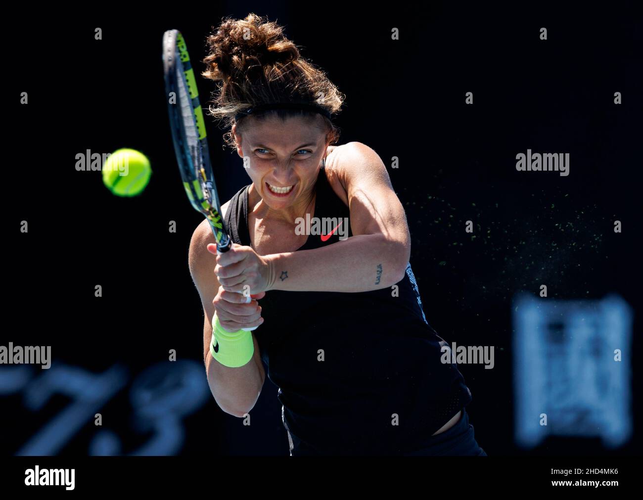 SARA ERRANI (ITA) in action at the 2022 Melbourne Summer Set Qualifying ...
